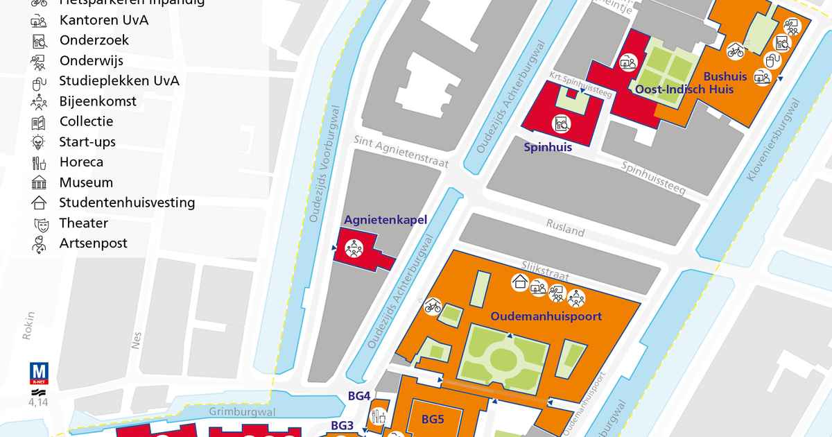 Plattegrond Universiteitskwartier - Campusontwikkeling - Universiteit ...